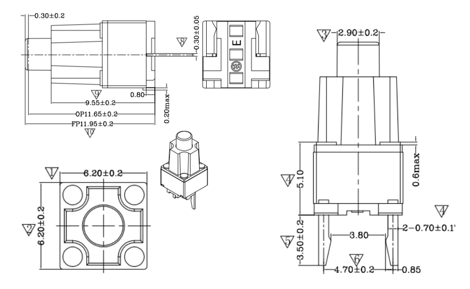 6.2x6.2 mini switch